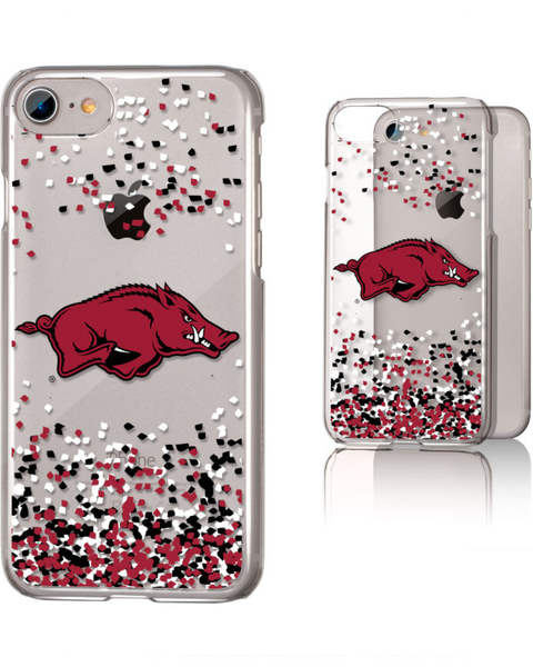 Arkansas Razorbacks Confetti iPhone 7 / 8 Clear Slim Case - Arkansas ...